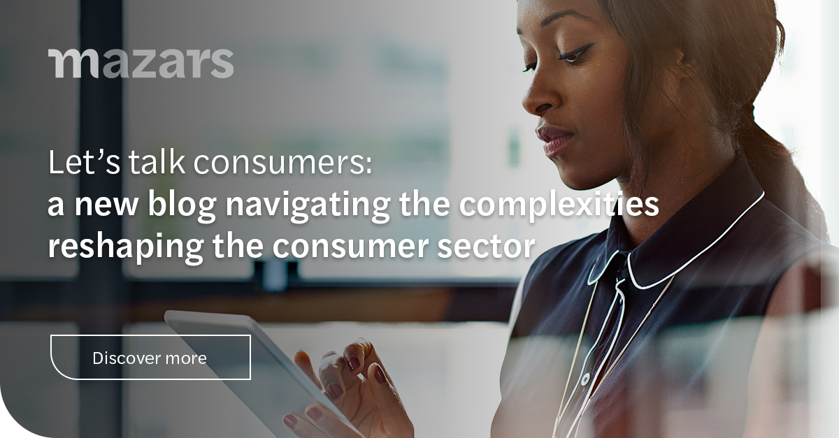 Let's talk consumers: a new blog for the consumer sector